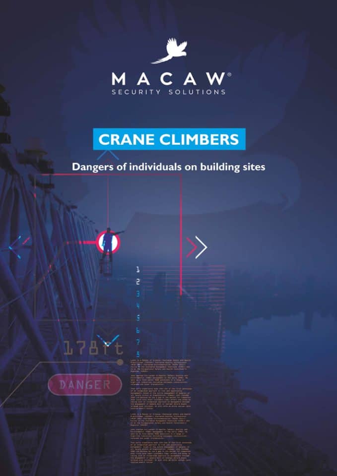 Crane Climbing - Macaw Security Solutions